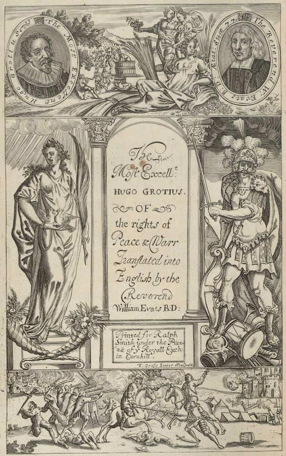 Bonhams : GROTIUS (HUGO) The Most Excellent Hugo Grotius, His Three ...