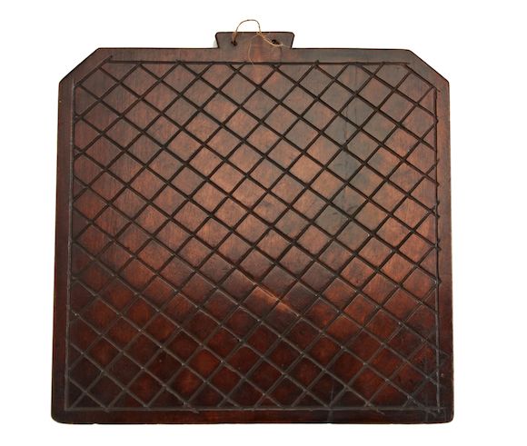 Bonhams : An early 19th century mahogany riddle board, North Country