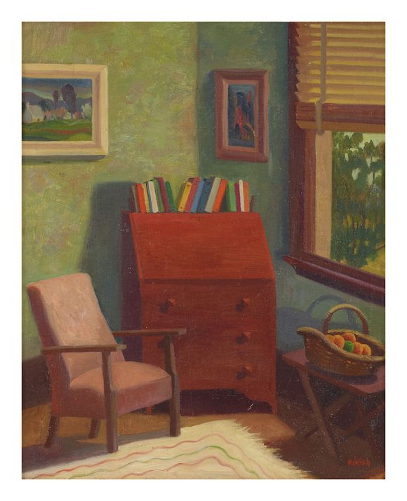 Bonhams : Alison Rehfisch (1900-1975) Red Dresser, c.1945