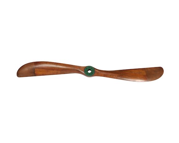 Bonhams : A fine laminated mahogany Farman two-blade propeller, French ...