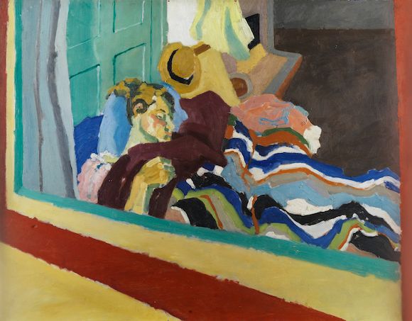 Bonhams : Maggi Hambling (British, born 1945) View through a window