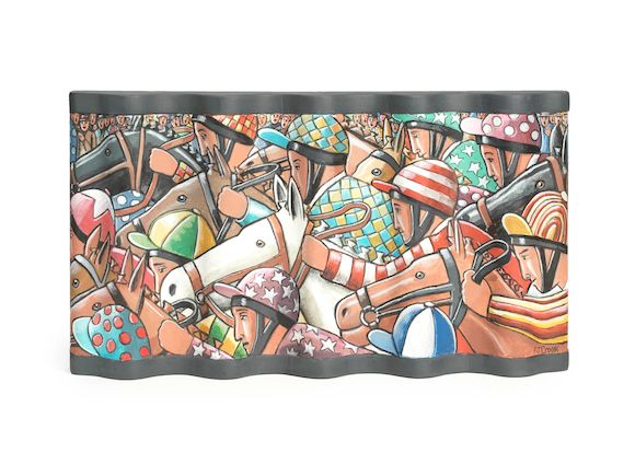 Bonhams : P.J. Crook (British, born 1945) 'Novice Hurdle' 2006