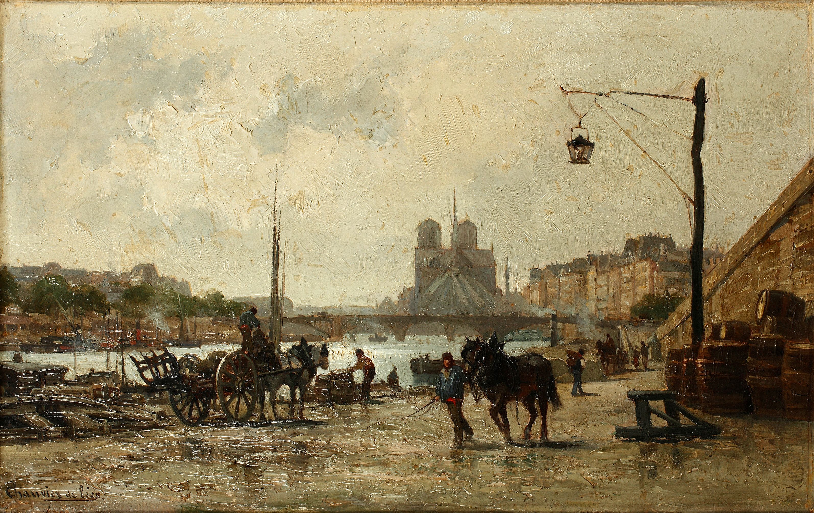 Bonhams : Ernest Georges Chauvier de Leon (French, born 1835) Isle de ...