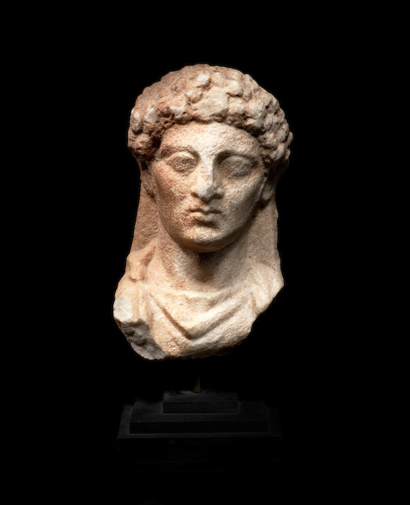 Bonhams A Roman Marble Portrait Head Of A Youth