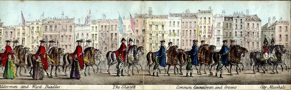 Bonhams : PANORAMA - ROYAL PROGRESS [Robins's Panoramic Representation ...