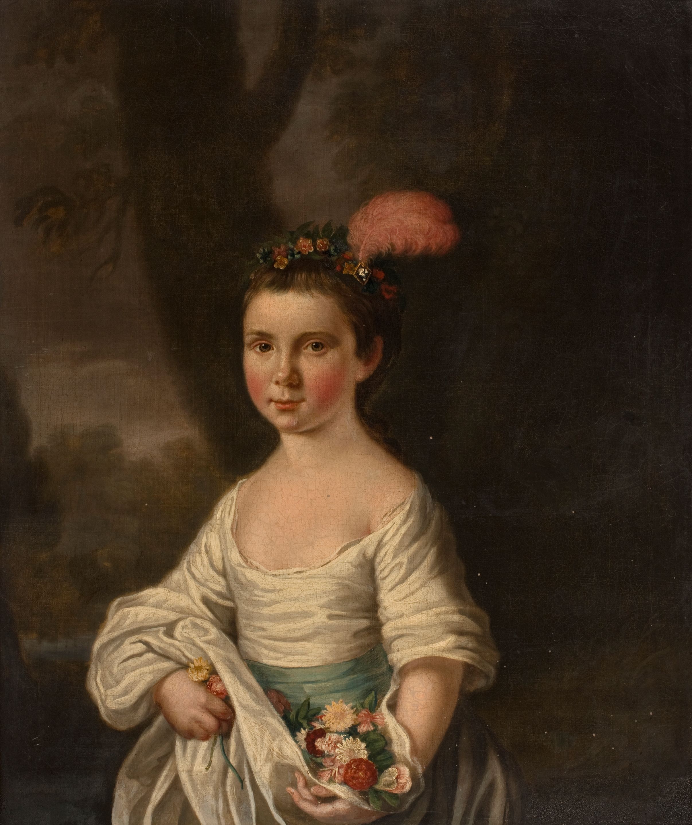 Bonhams : Mason Chamberlin (London 1727-1787) Portrait of a young girl ...