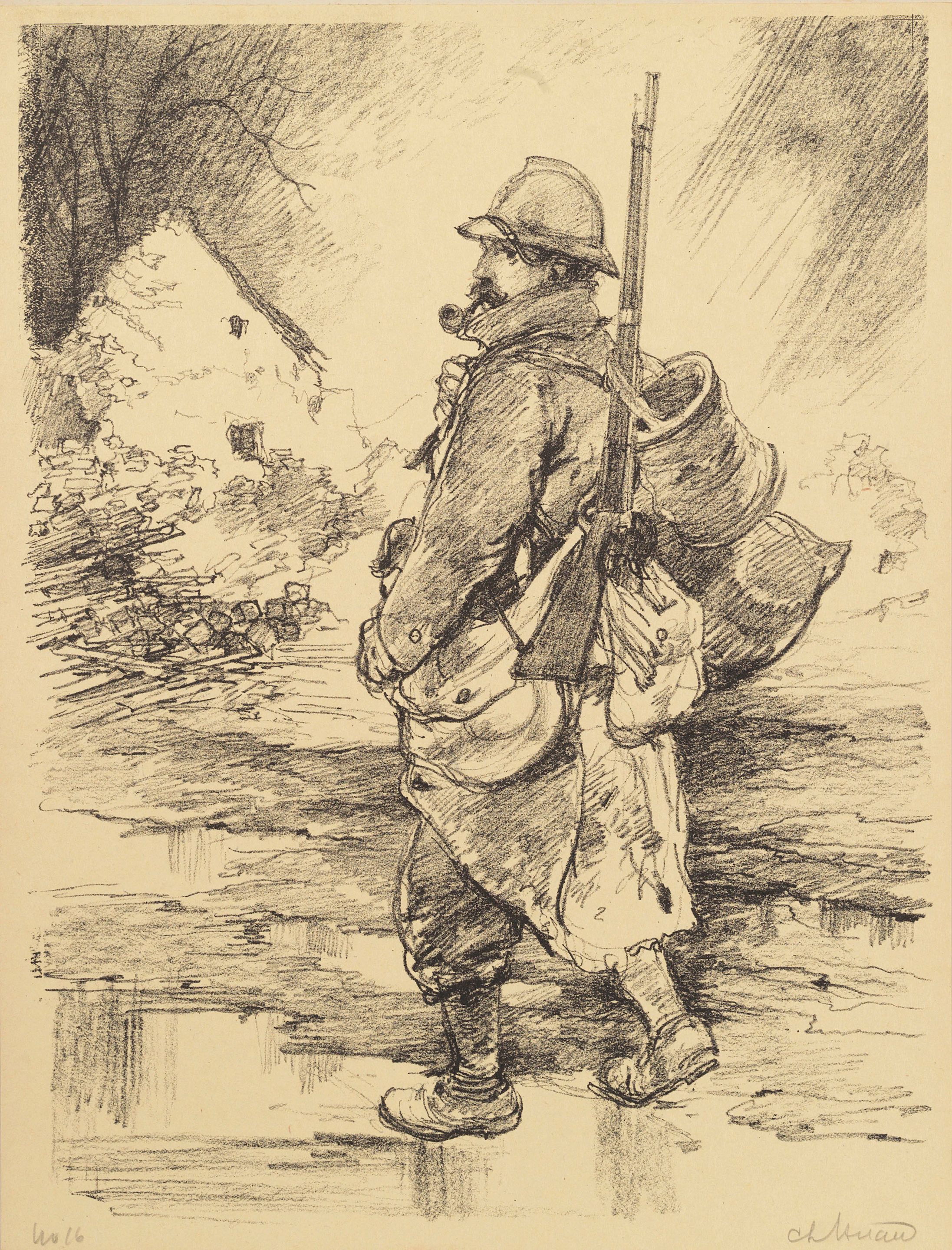 Bonhams : Charles Huard (French, 1874-1965) The War Sketches of Charles ...