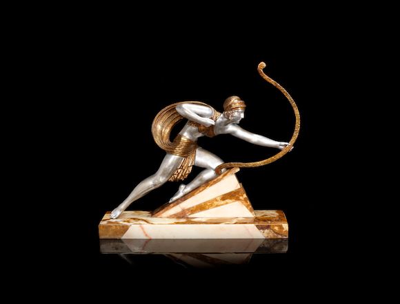 Bonhams : Demetre Chiparus 'Diana' a Rare Art Deco Spelter Model, circa ...