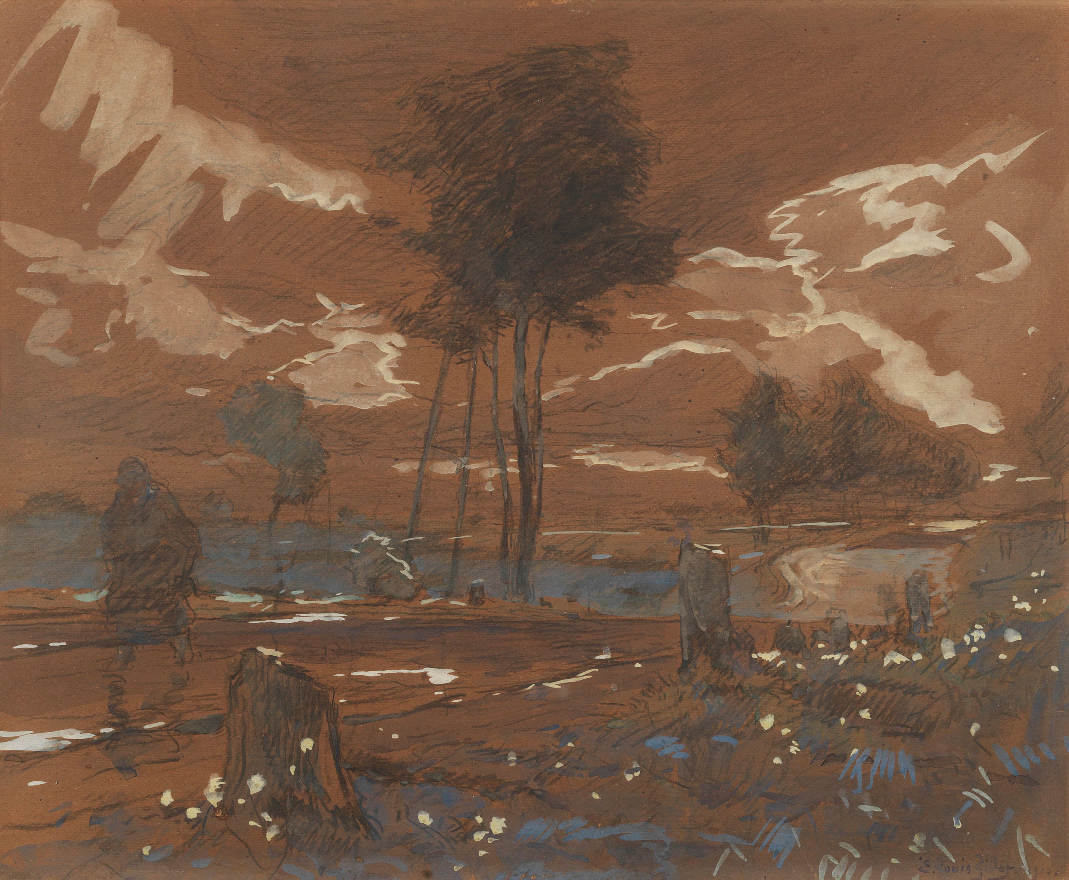 Bonhams : Eugène Louis Gillot (French, 1867-1925) A lone French soldier ...