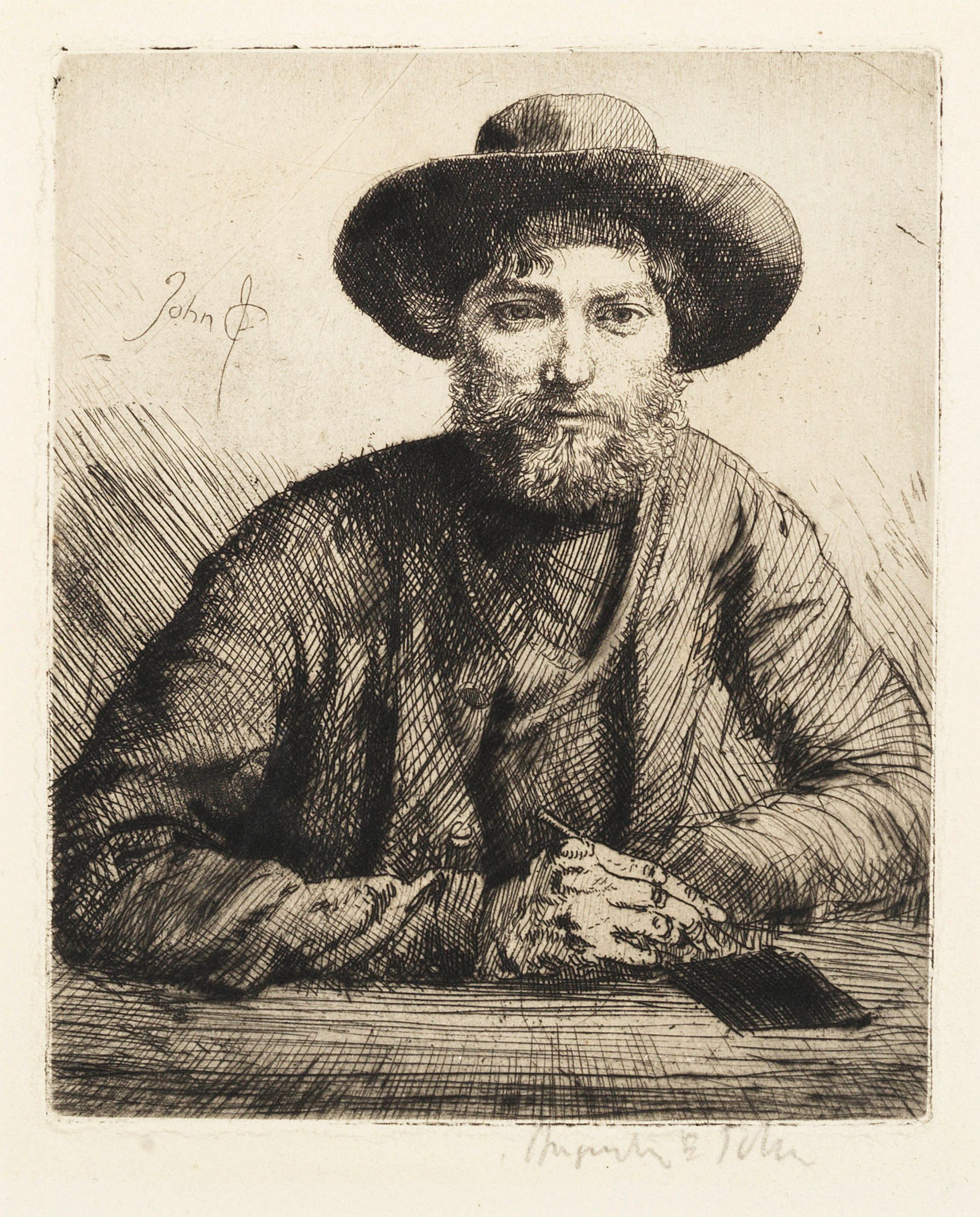 Bonhams : Augustus Edwin John O.M. (British, 1878-1961) Portrait of the ...