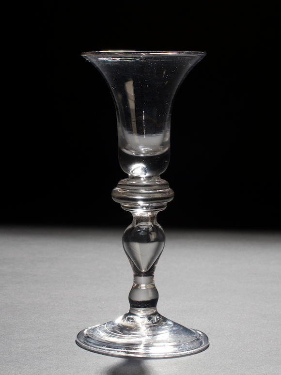 Bonhams A Baluster Wine Glass Circa 1730