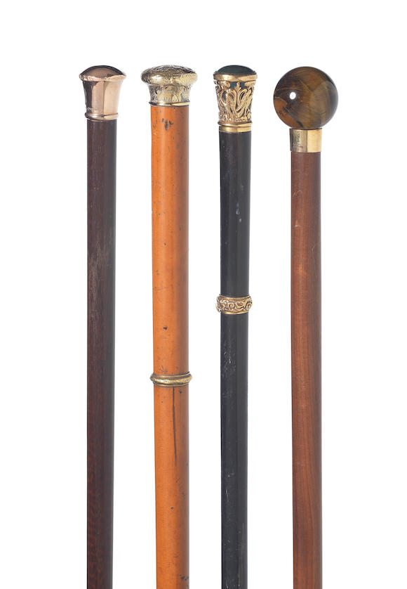 Bonhams A Nine Carat Gold Mounted Walking Cane By Jonathan Howell