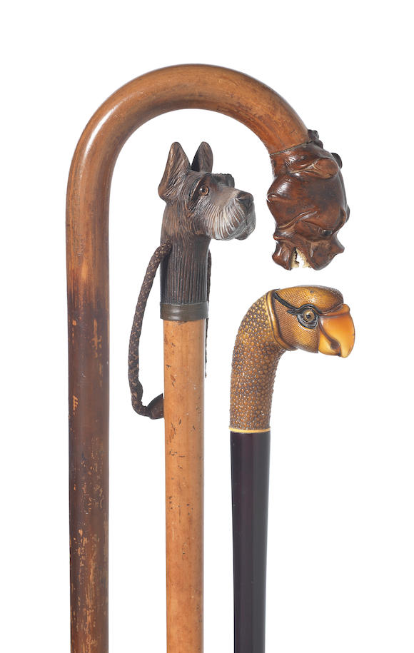 Bonhams An Early 20th Century Silver Mounted Walking Cane The Silver
