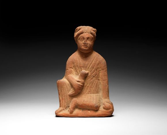 Bonhams : A Cypriot terracotta figure