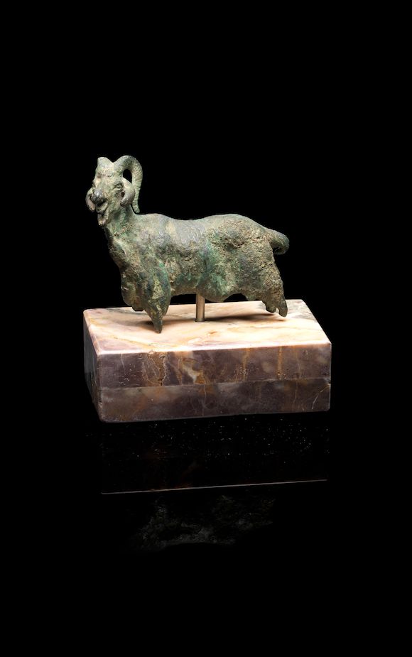 Bonhams : A Roman bronze goat