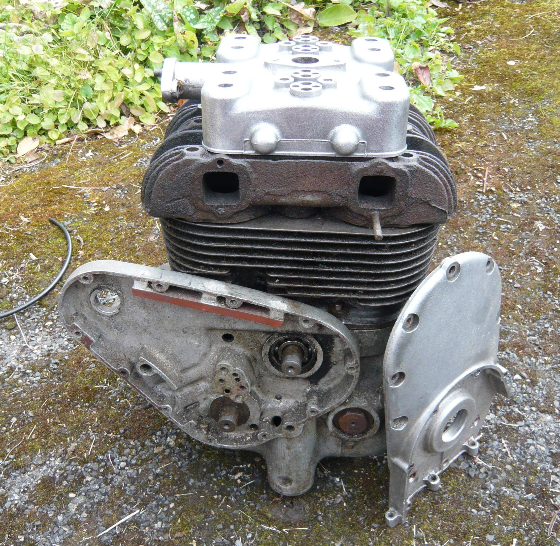 Bonhams Cars : A 1948 Ariel 4G 'Square Four' two-port engine unit,