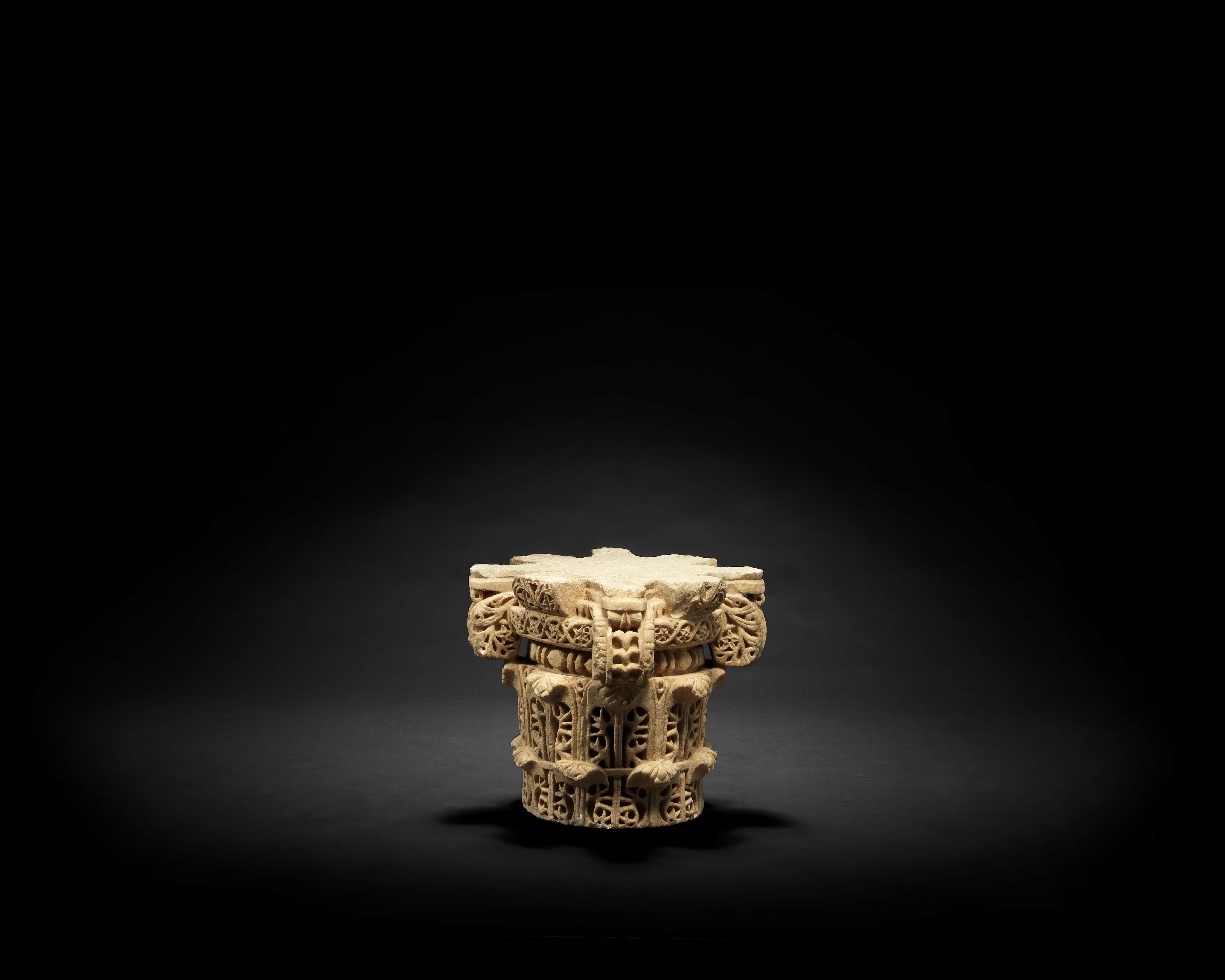 Bonhams : An Umayyad carved marble Capital Medina al-Zahra or Cordoba ...