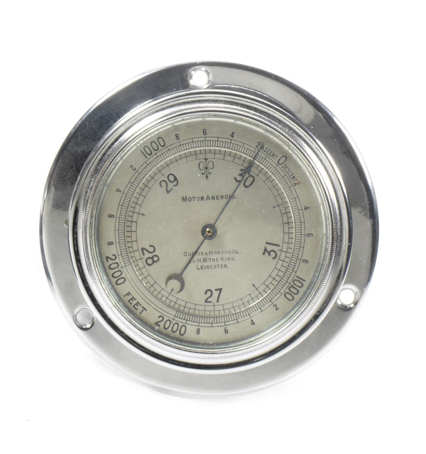 Bonhams Cars : A fine Motor Aneroid by Curtis & Horspool of Leicester ...