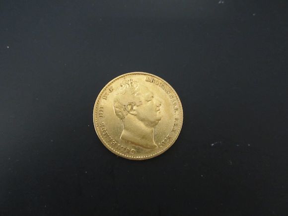 Bonhams : William IV, Sovereign, 1833, second bust right,