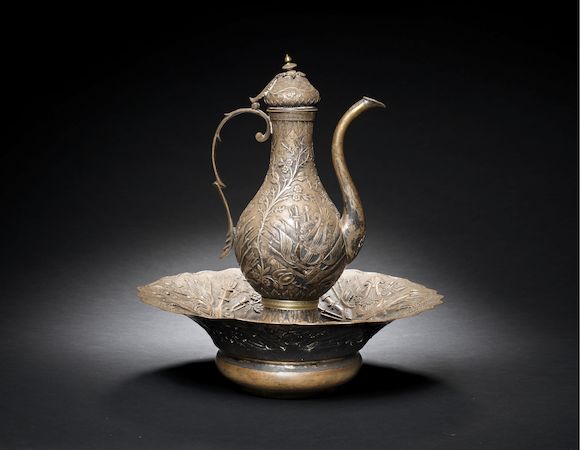 Bonhams : An impressive Ottoman silver-gilt Ewer and Basin Turkey ...