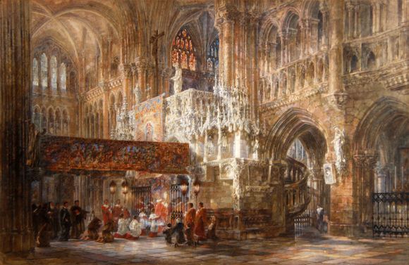 Bonhams : Wyke (Sir) Bayliss (1835-1906) Westminster Abbey