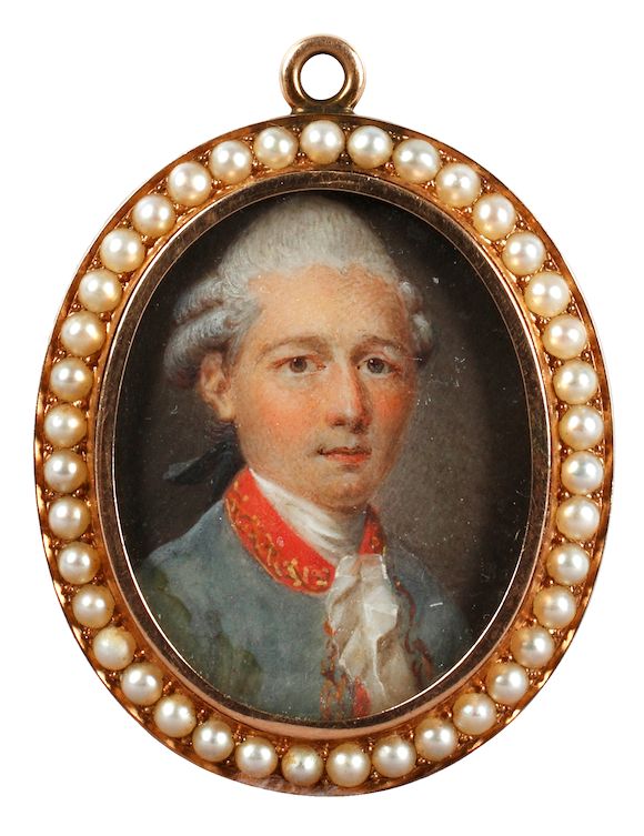 Bonhams : French School, circa 1770 A portrait miniature of a Gentleman ...