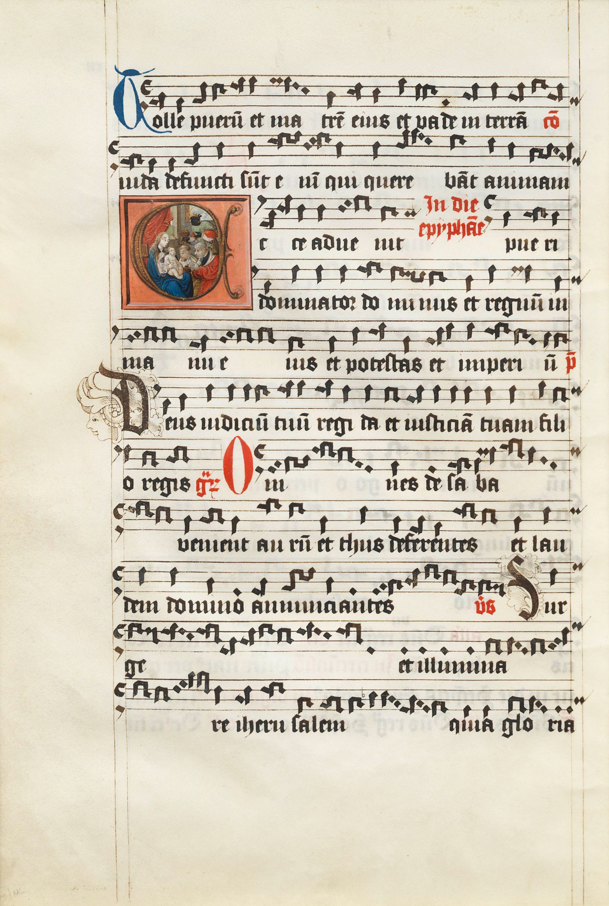 Bonhams Illuminated Manuscript Leaf Large Leaf From A Graduale For