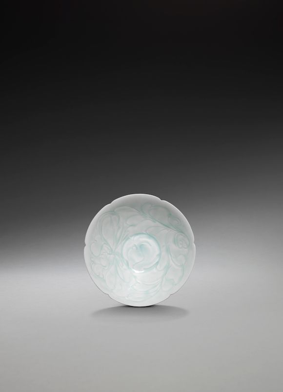 Bonhams : A Qingbai carved hexafoil conical bowl Southern Song Dynasty