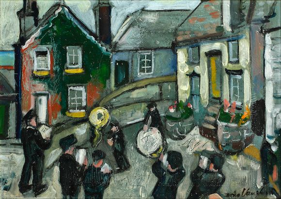 Bonhams : Doris Vaughan (British, 1894-1975) Singers in a Cornish ...