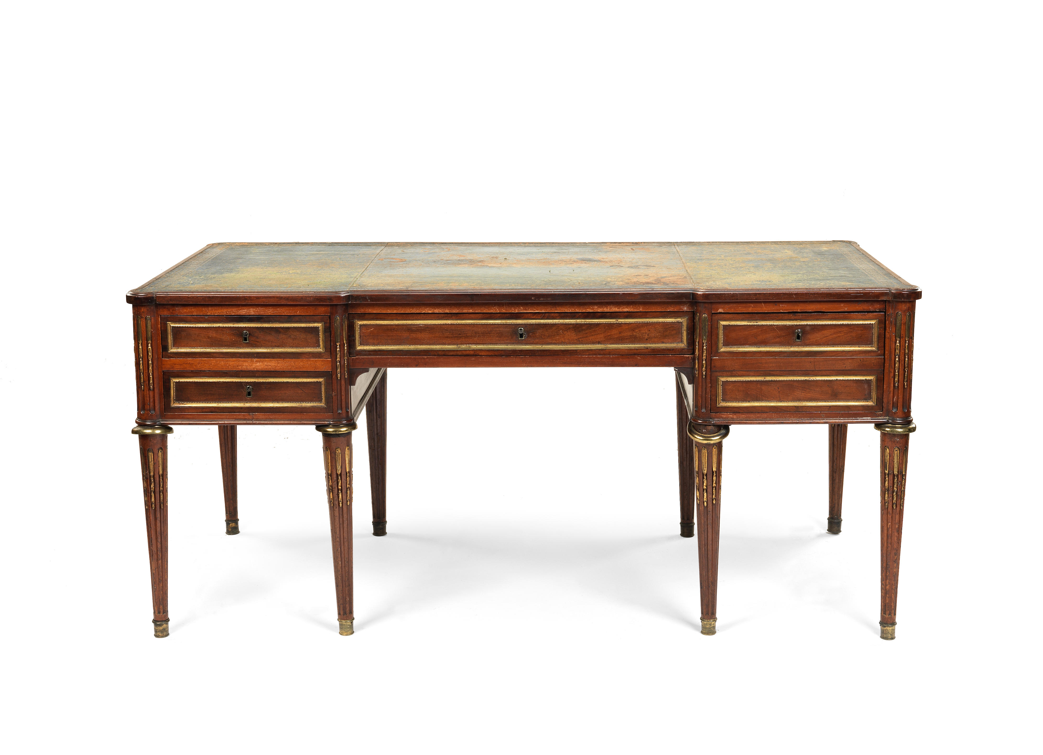 Bonhams A French 19th Century Brass Mounted Mahogany Bureau Plat In