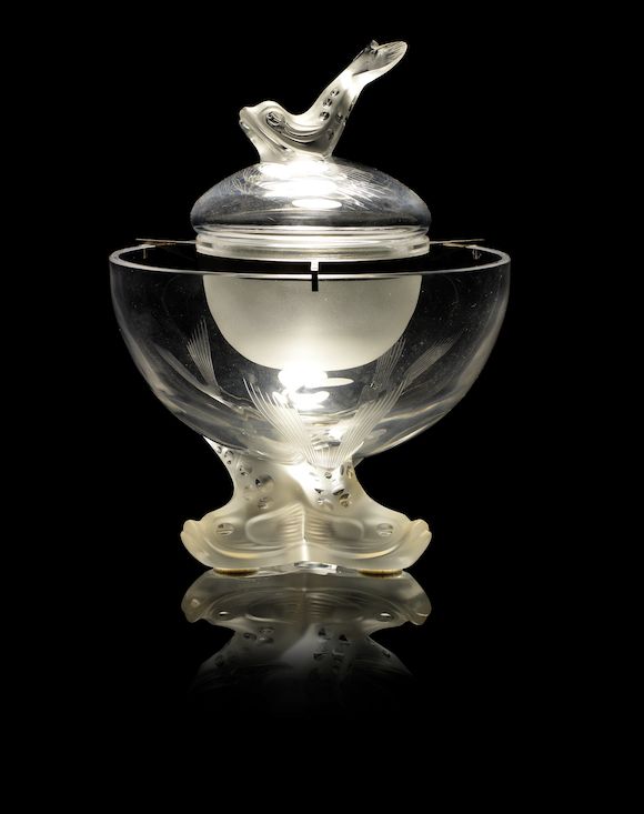 Bonhams : LALIQUE 'Igor' a Footed Bowl, post war design