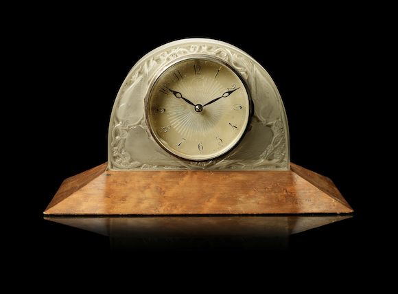 Bonhams : René Lalique (French, 1860-1945) 'Moineaux' a Clock, design 1924