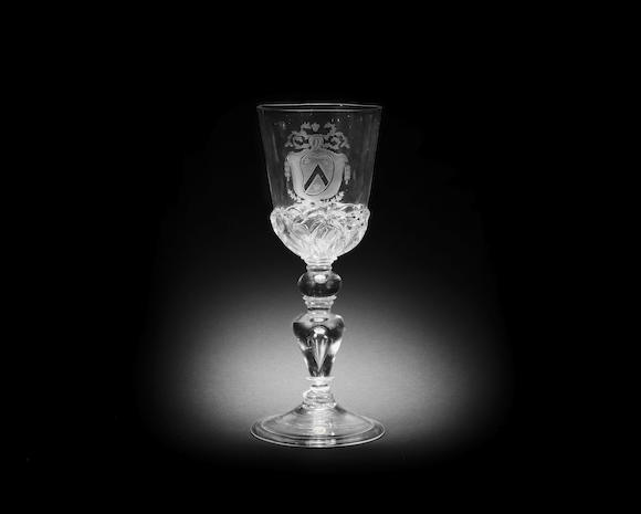 Bonhams A Fine And Early Engraved Armorial Baluster Goblet Late 17th