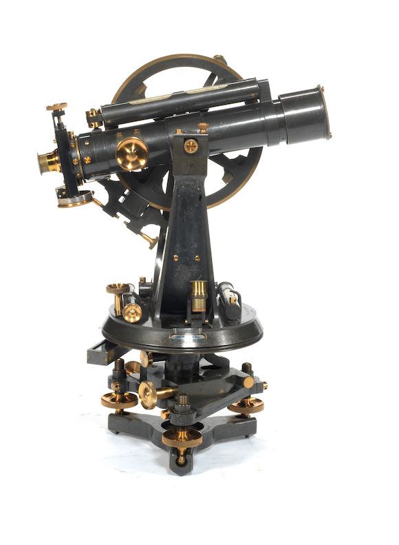 Bonhams : A Stanley brass theodolite, English, early 20th century,