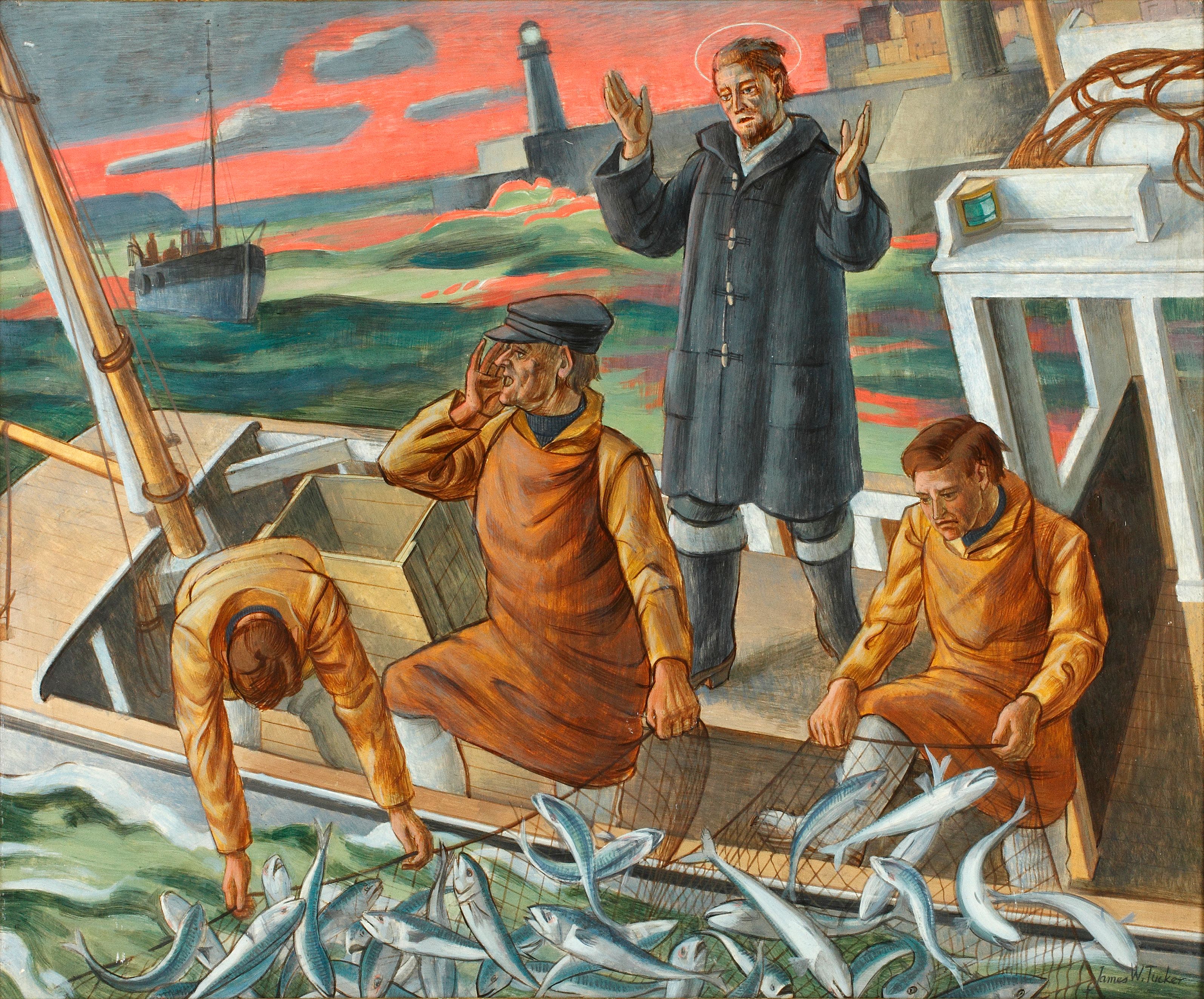 Bonhams : James Walker Tucker (British, 1898-1972) 'Peter Calls for Help'