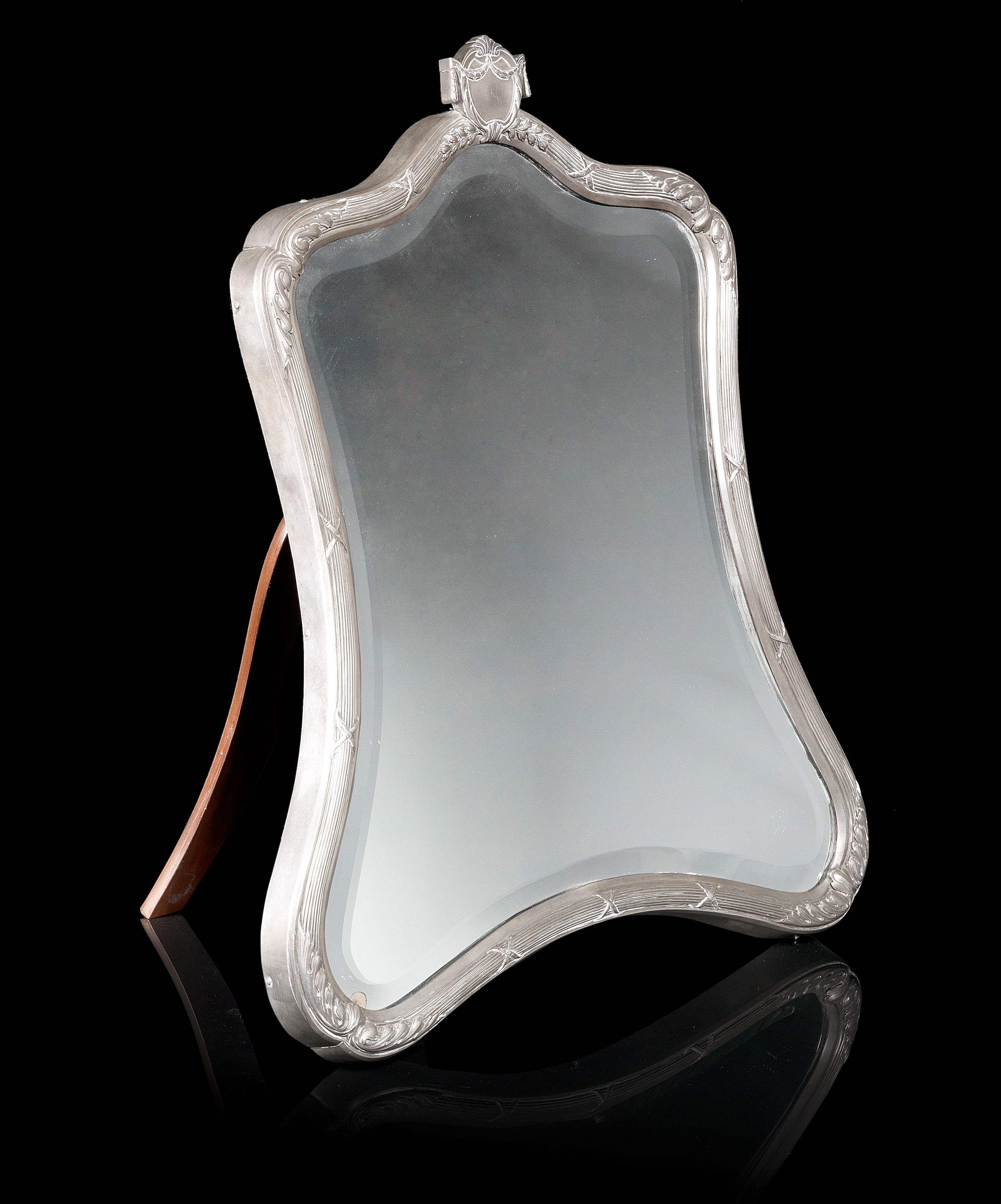 Bonhams : A metalware mounted dressing table mirror bearing pseudo ...
