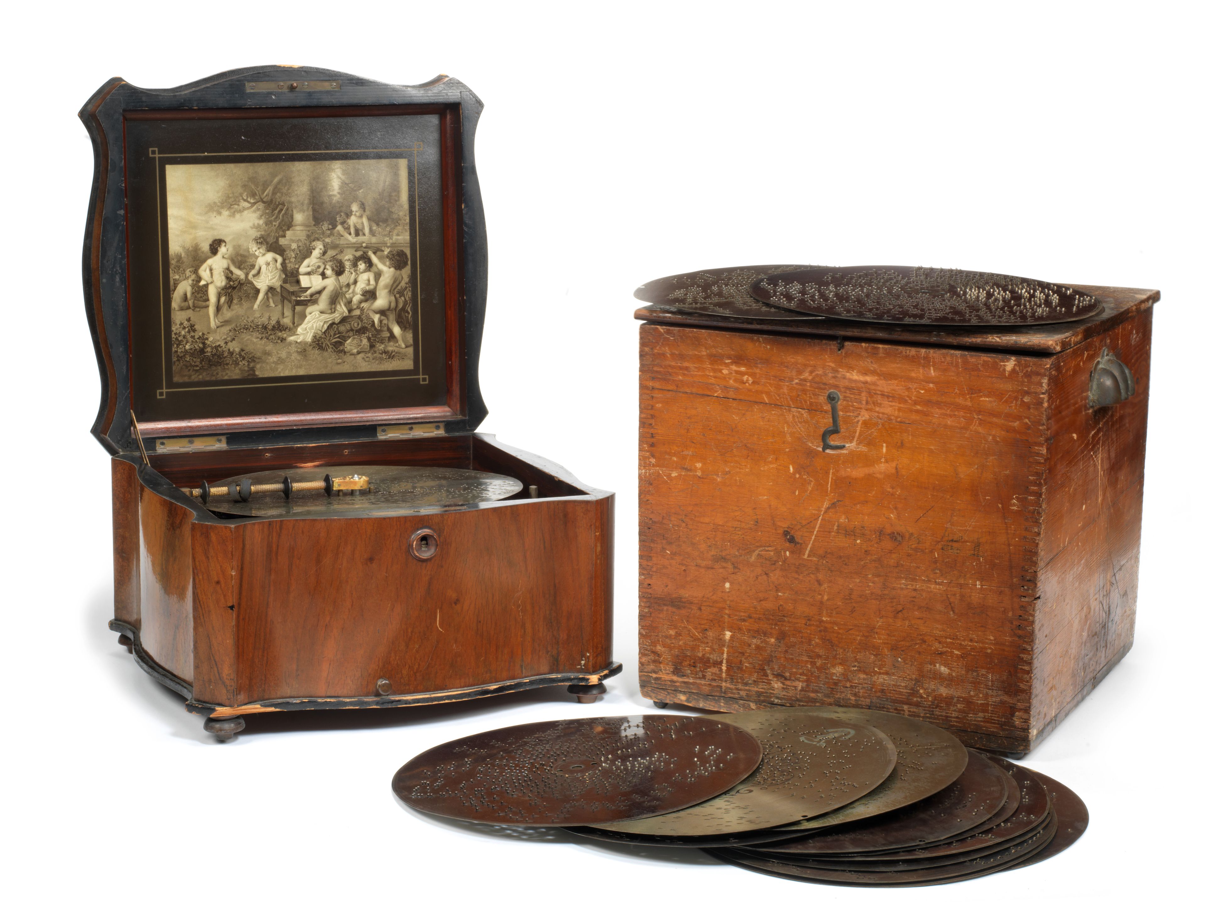 Bonhams : An 11-inch Polyphon disc musical box, German, circa 1910,