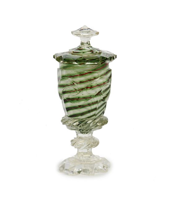 Bonhams : A Bohemian pedestal goblet and cover, late 19th century
