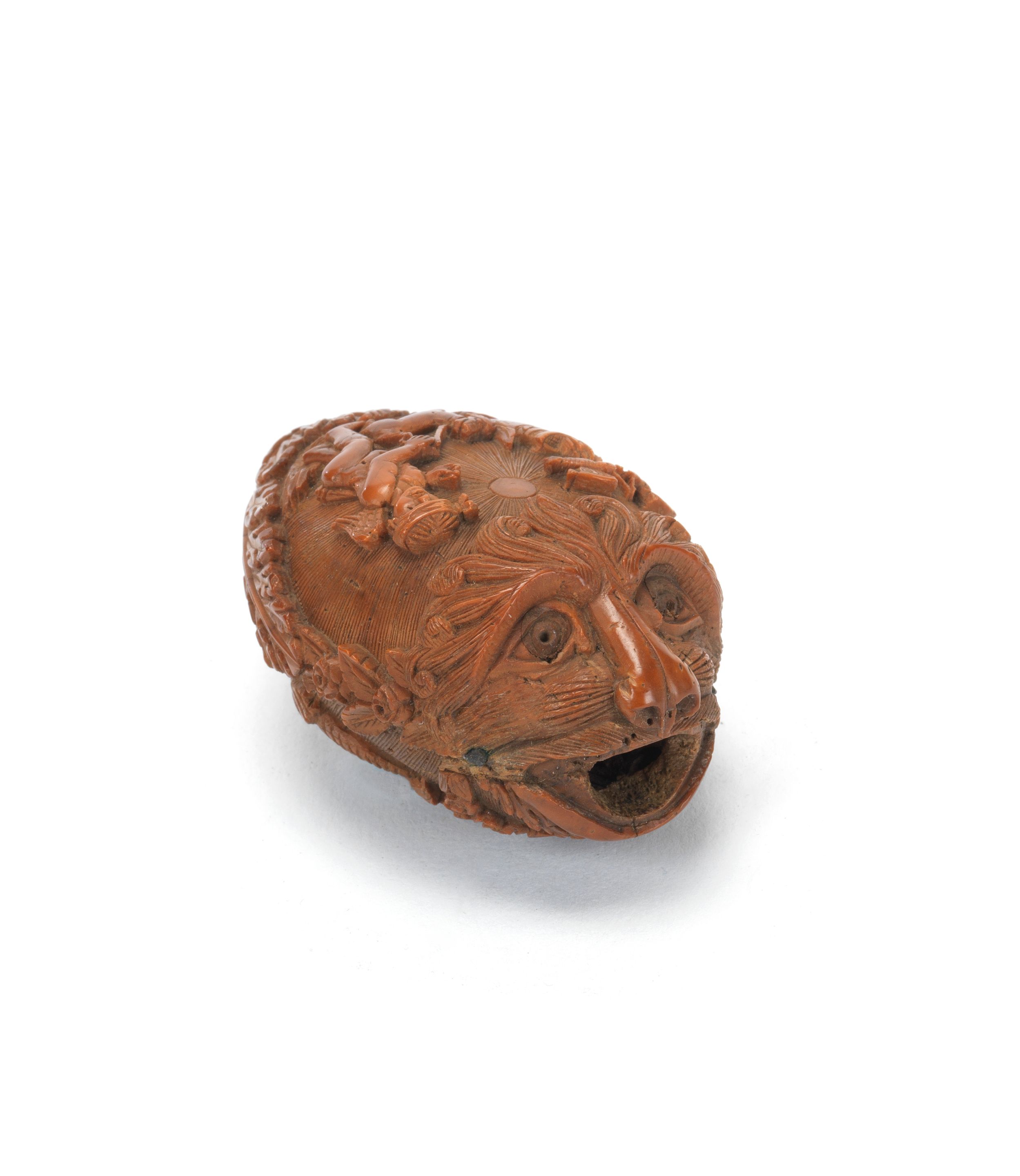 Bonhams : An 18th century coquilla nut carving