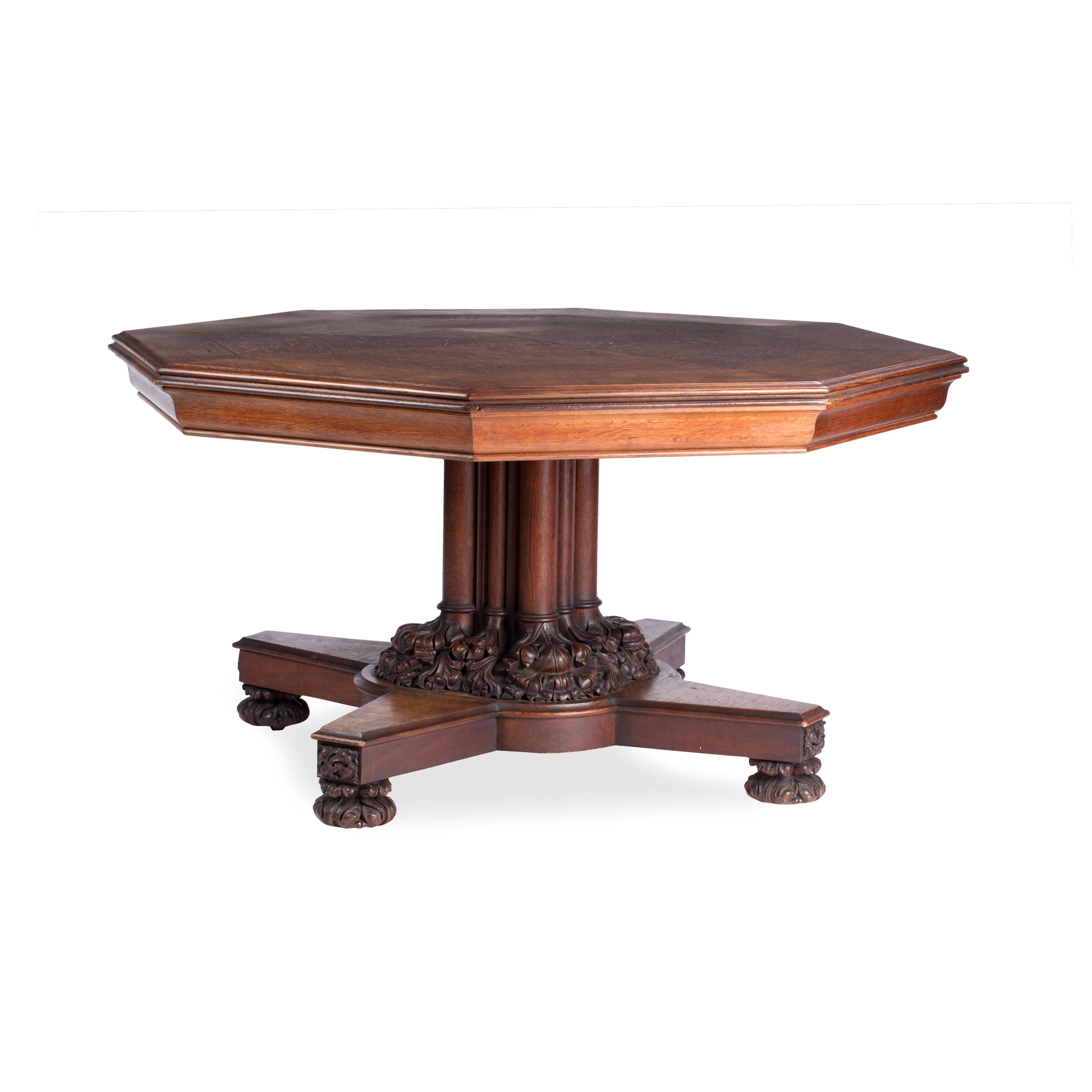 Bonhams : Gillingtons of Dublin, An Irish Gothic Revival oak and inlaid ...