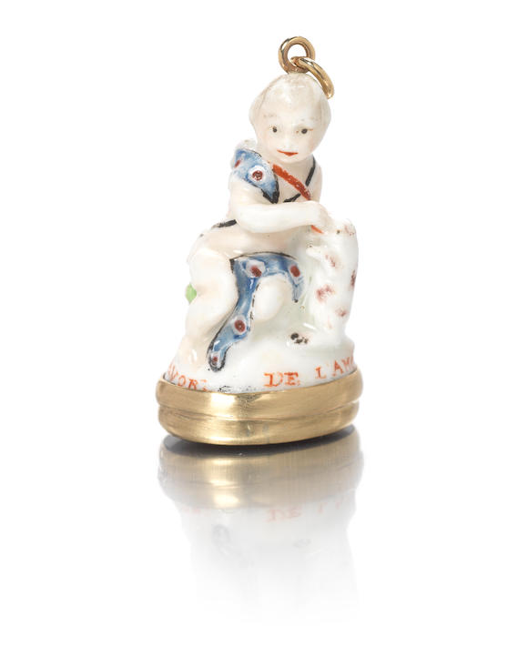 Bonhams Six George Iii Chelsea Porcelain Fob Seals 6