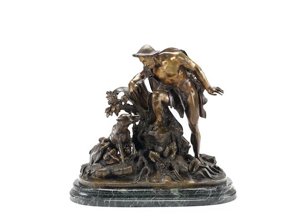Bonhams : A third quarter 19th century French bronze figural group of ...