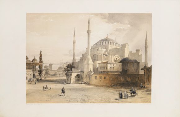 Bonhams : FOSSATI (GASPARD) Aya Sofia, Constantinople, as Recently Restored by Order of H.M. The ...
