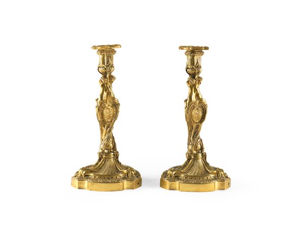 Bonhams : After Juste-Aurèle Meissonnier (French, 1695-1750): A pair of ...