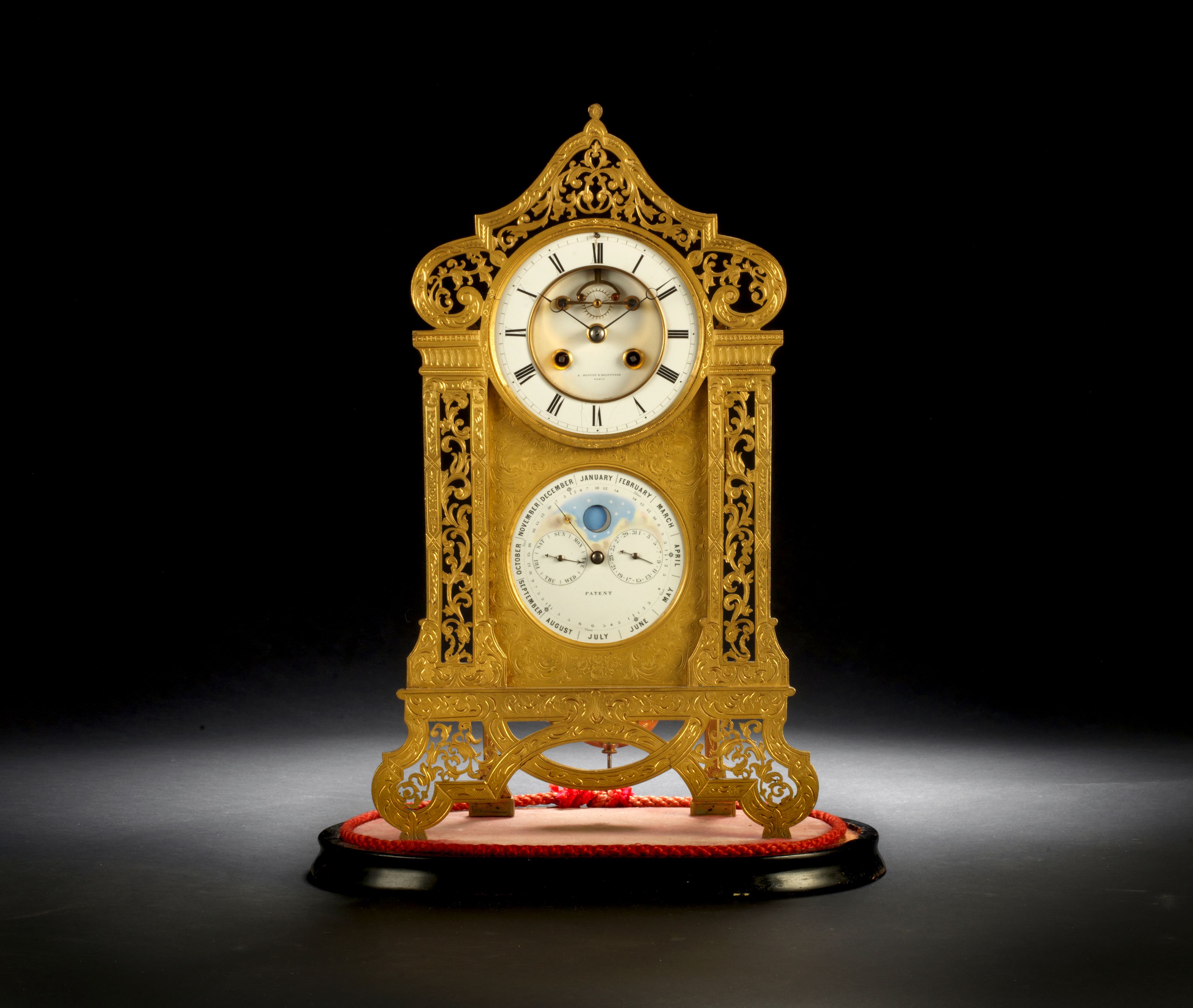 Bonhams : A third quarter of the 19th century French gilt brass mantel ...