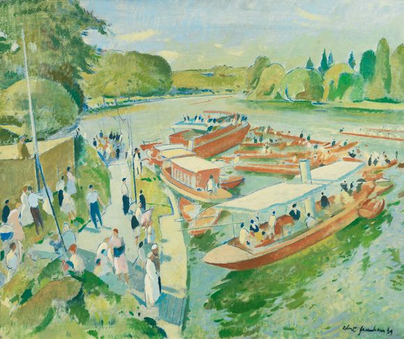 Bonhams : Robert Duckworth Greenham (British, 1906-1975) 'Thames at ...