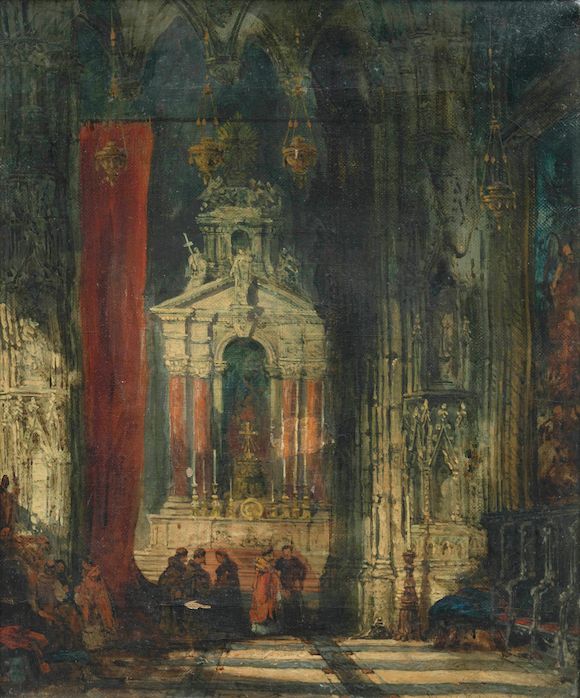 Bonhams : David Roberts, RA (British, 1796-1864) 'King's Chapel, Dreux'