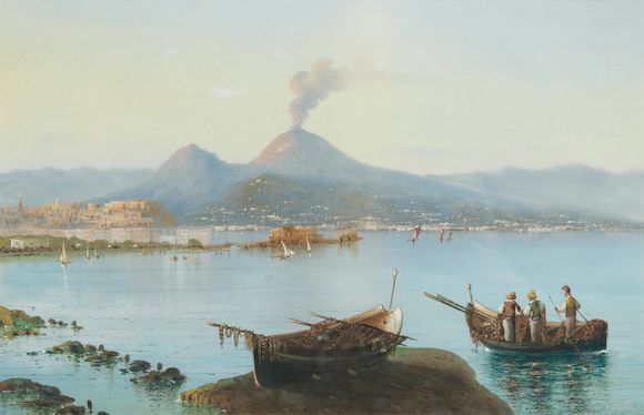 Bonhams : Augusto Corelli (Italian, 1853-1910) A view of Naples with ...