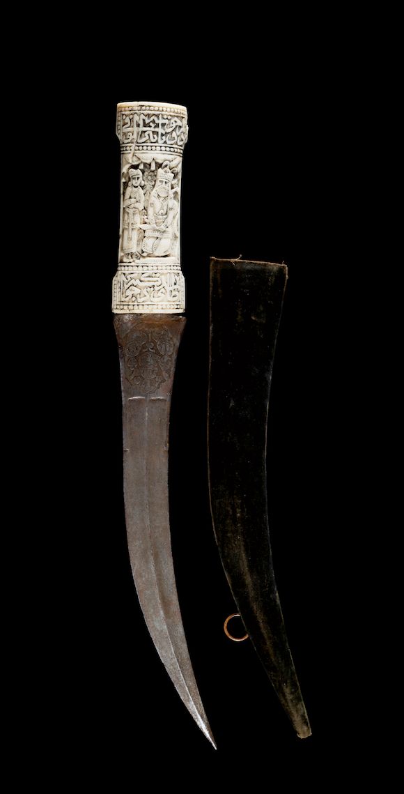 Bonhams : A Qajar bone-hilted Dagger Persia, 19th Century(2)