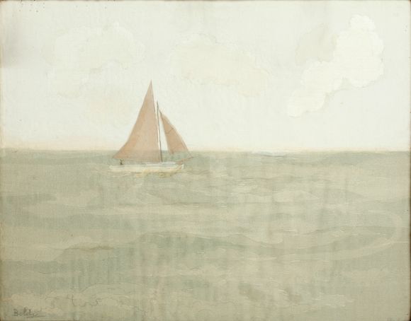 Bonhams : Mabel Maugham Beldy (British) Sailing boat in a calm sea ...